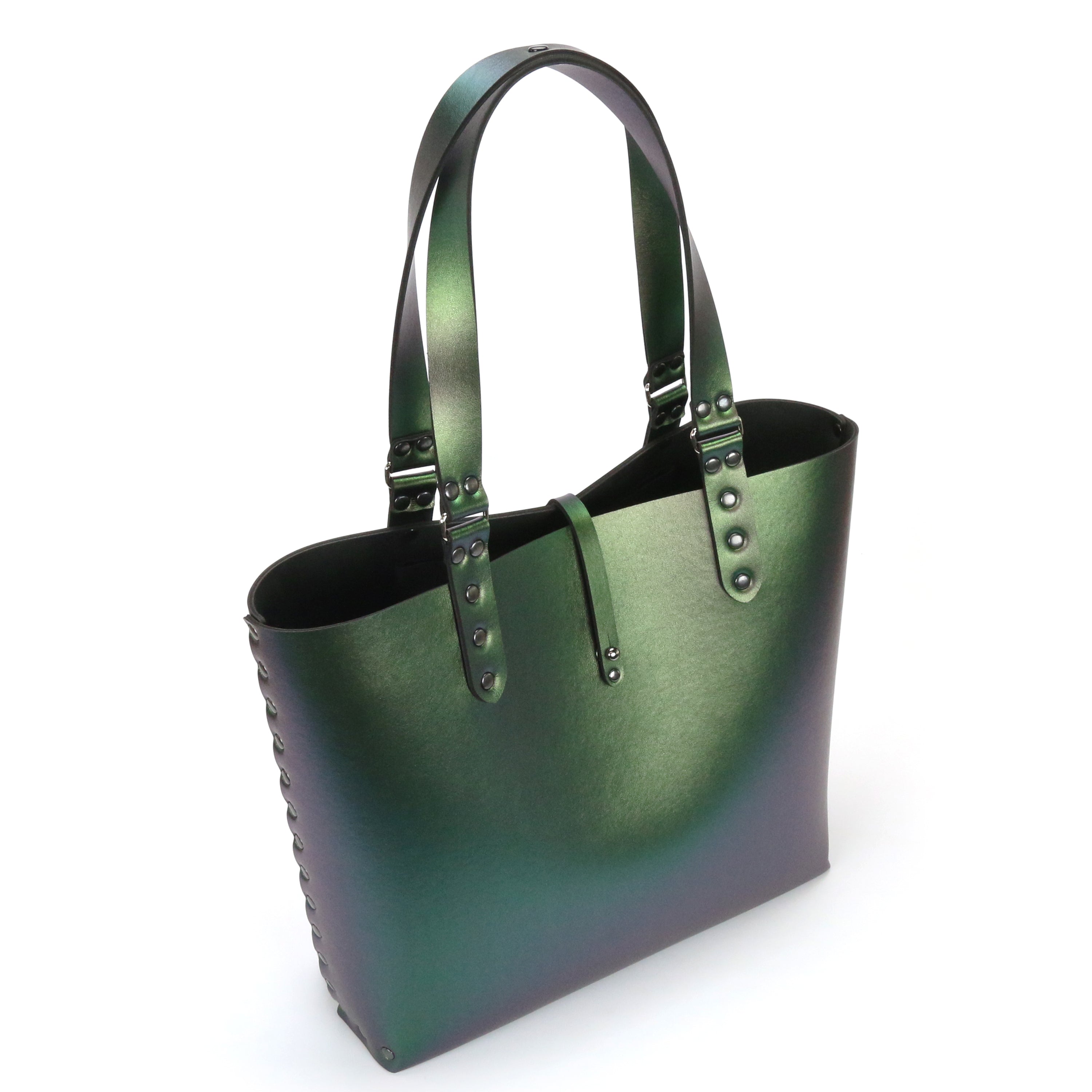 Mohop - Emerald Tote Bag - Iridescent Vegan Leather - Made in USA